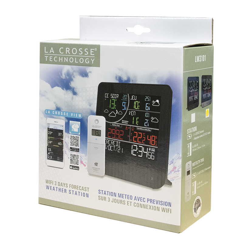 STATION METEO WIFI AVEC PRECISIONS 3 JOURS ET 1 CAPTEUR